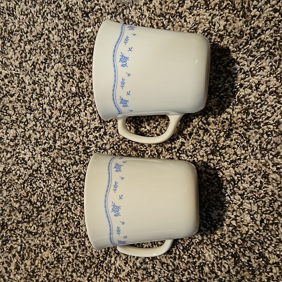 Corelle | Dining | Corning Corelle Set Of 2 Morning Blue Flower Floral ...